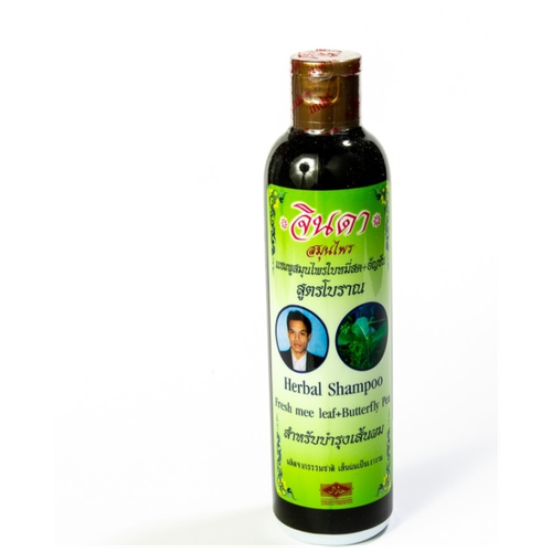 Jinda Herbal Shampoo Травяной шампунь от выпадения и для роста волос Джинда, 250 мл, Тайланд
