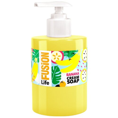Fusion Life Крем-мыло жидкое Тропический банан, 300 мл, 330 г