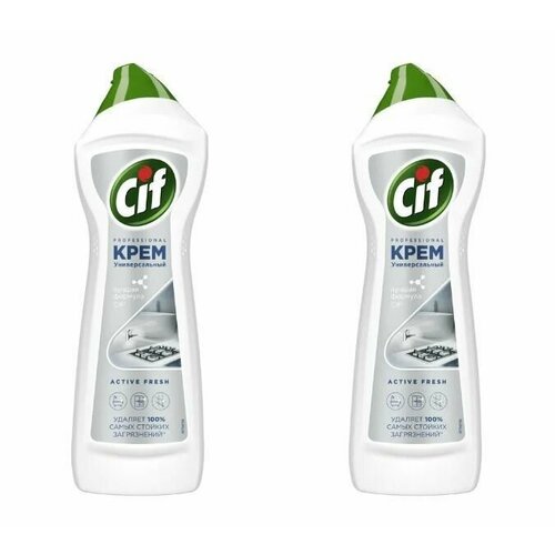 Cif Чистящий крем Active fresh, 750 мл, 2 шт