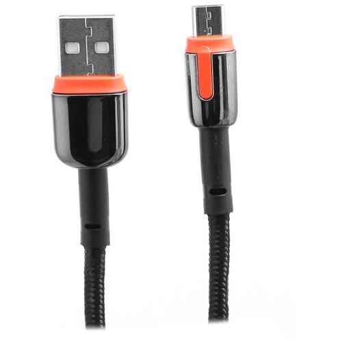 Аксессуар Ldnio LS591 USB - MicroUSB 2.4A 1m Black-Orange LD_C3818