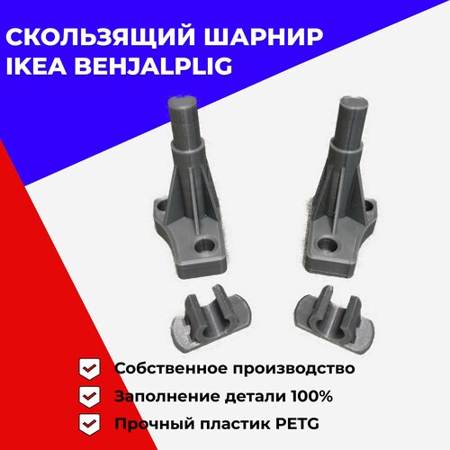 Усиленные нижние петли крепления скользящего шарнира Бехэлплиг IKEA Behjalplig