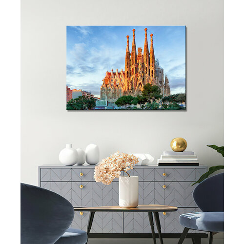 Картина/Картина на холсте для интерьера/Картина на стену/Картина для кухни/ -Барселона (24) 30х40