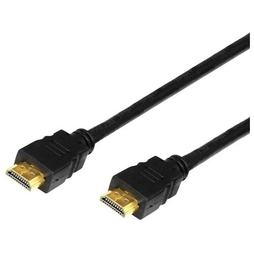 Кабель PROconnect Шнур HDMI - HDMI gold 3М с фильтрами (PE bag) PROCONNECT, 1 м, черный