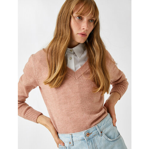 Пуловер KOTON, размер L, розовый