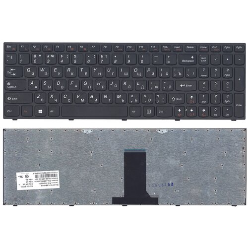 Клавиатура для ноутбука Lenovo 25-213242 черная с рамкой