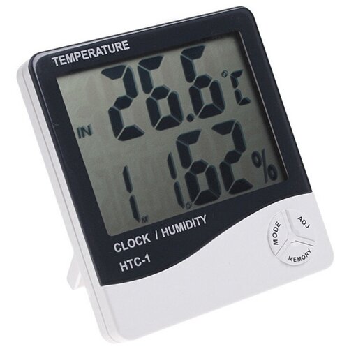 Цифровая метеостанция Орбита OT-HOM11 (HTC-1) дисплей, термометр-гигрометр (часы, будильник)