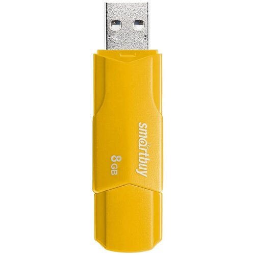 Накопитель USB 2.0 8Гб Smartbuy Clue (SB8GBCLU-Y), желтый