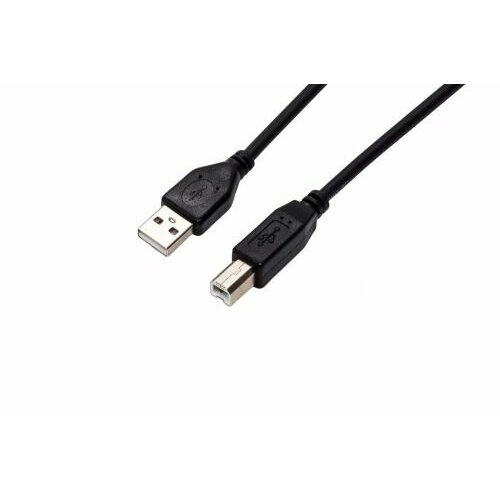 Кабель интерфейсный USB 2.0 Filum FL-CPro-U2-AM-BM-1.8M 1.8 м, черный, разъемы: USB A male-USB B male, пакет