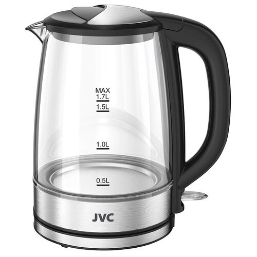 Чайник JVC JK-KE1806 чер/серебористый стекло