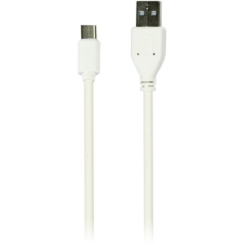 Кабель Smartbuy iK-3112, USB2.0 (A) - Type C, 2A output, 1м, белый, белый (арт. 337155)