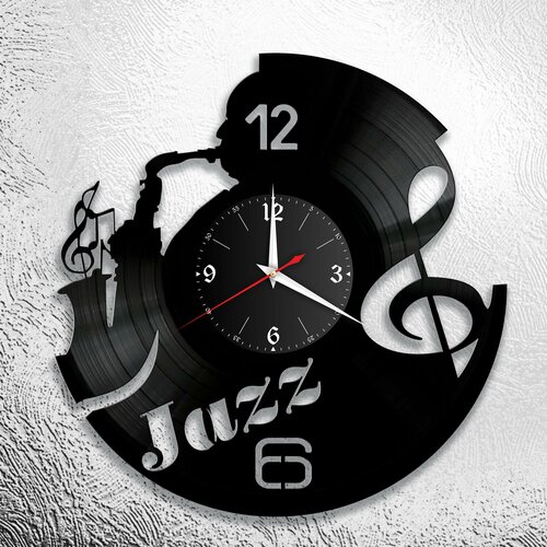 Настенные часы из виниловой пластинки Джаз/Jazz
