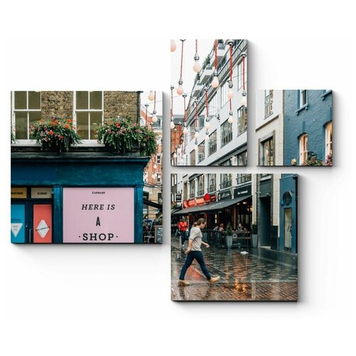 Модульная картина Улица Карнаби, Лондон 112x93