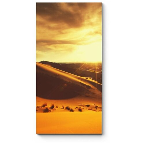 Модульная картина Закат в пустыне 20x40
