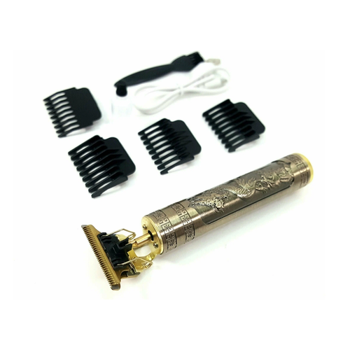 Триммер для бороды и усов HAIR CLIPPER DRAGON / Машинка для стрижки волос и окантовки