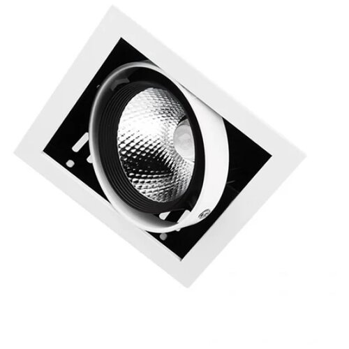 Светильник Ambrella light Cardano T811 BK/CH, LED, 12 Вт, 4200, нейтральный белый, цвет арматуры: черный, цвет плафона: белый