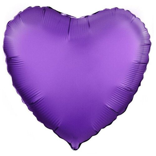 Воздушный шар Р Б/РИС сердце 18" Сатин Purple