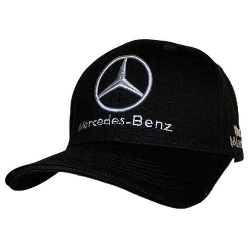 Бейсболка Mercedes-Benz Бейсболка Мерседес Кепка Mersedes, размер 55-58, черный