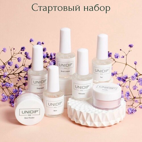 UNIDIP Стартовый набор для покрытия ногтей без УФ DIP