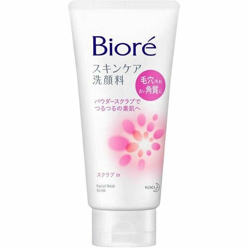 KAO Пенка-скраб для умывания Biore Skin Care Scrub In, 130г.