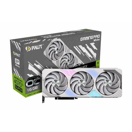 Видеокарта Palit RTX4070Ti SUPER GAMINGPRO WHITE OC