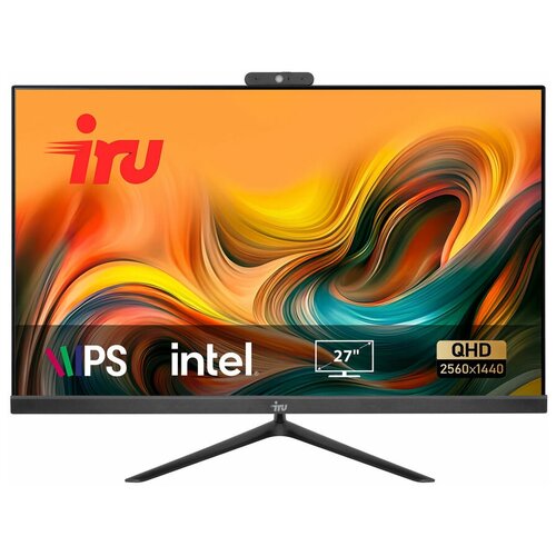 Моноблок iRU Office 27IH5P2K, 27", Intel Core i5 11400, 8ГБ, 256ГБ SSD, Intel UHD Graphics 730, Free DOS, черный [1865016]