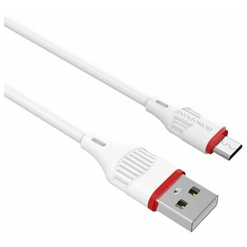 Кабель USB - микро USB Borofone BX17 Enjoy, 1.0м, цвет белый