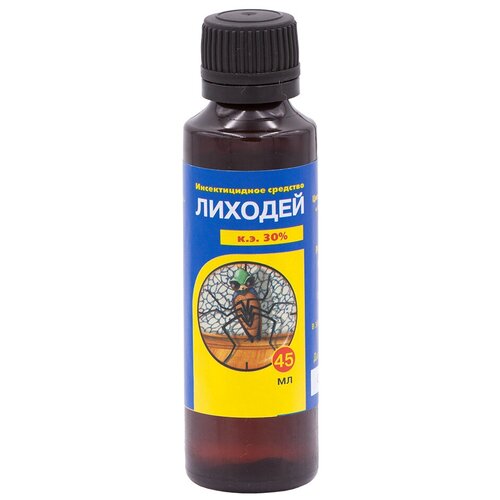 Лиходей - инсектицид от клопов, тараканов, концентрат эмульсии 50 мл.