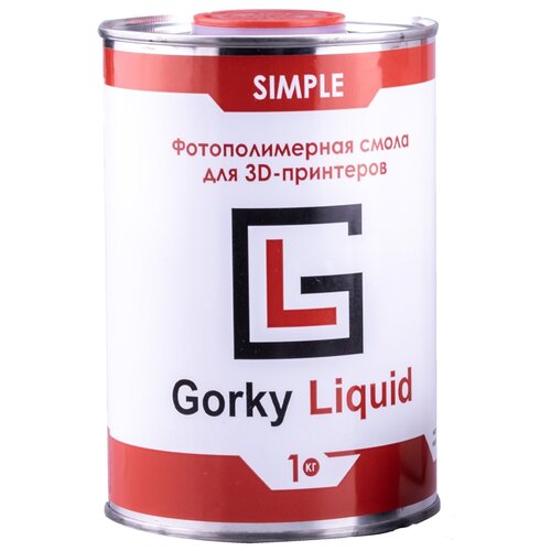 Фотополимерная смола Gorky Liquid Simple красная 1 кг