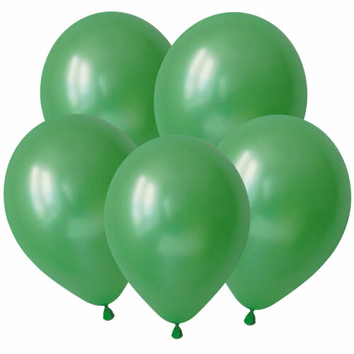 Набор воздушных шаров Лайм (Светло-зеленый), Металл / Pale Green 12 дюймов (30 см), 100 штук, Decobal