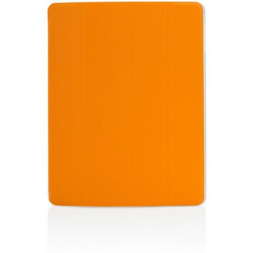 Чехол полиуретановый с задней пластиковой крышкой с тиснением под дерево iPad 2/3/4 оранжевый