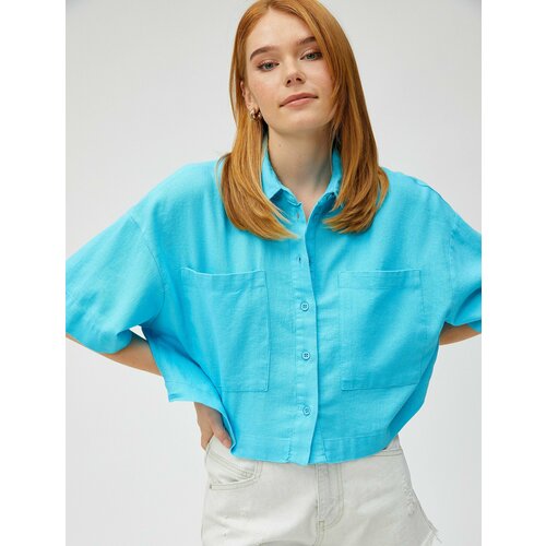 Блуза KOTON, размер 40, голубой