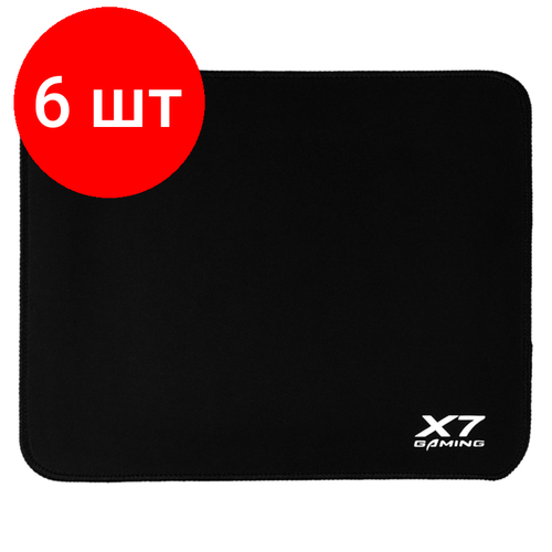 Комплект 6 штук, Коврик для мыши A4Tech X7 Pad X7-200MP черный 250x200x3мм