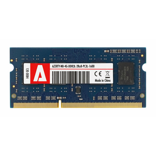 Модуль памяти Azerty 4Gb SODIMM 4Gb DDR3L 1600 2Rx8