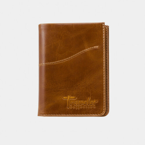 Бумажник Вектор, коричневый