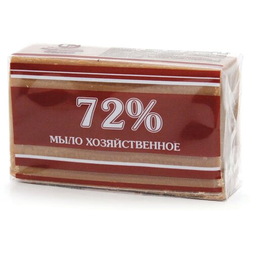 Хозяйственное мыло Меридиан в обёртке 72%, без отдушки, 0.2 кг