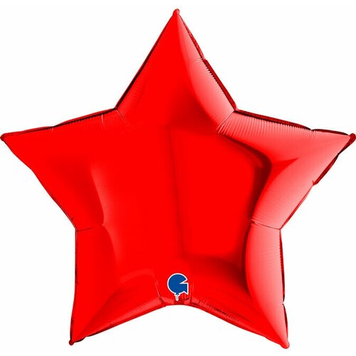Шар (36'/91 см) Звезда, Красный, 1 шт.