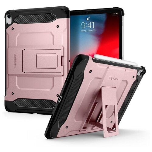 Прочный чехол SPIGEN для iPad Pro 11" (2018) - Tough Armor TECH - Розовое золото - 067CS25223