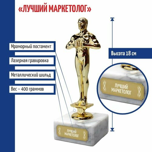 Подарки Статуэтка Фигура "Лучший маркетолог" (18 см)