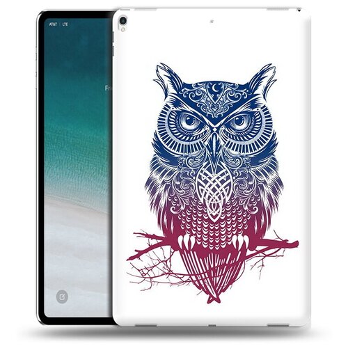 Чехол задняя-панель-накладка-бампер MyPads хиппи сова для iPad Pro 12.9 (2018) A1895/A1983/A2014 противоударный
