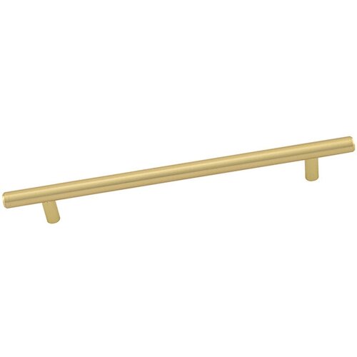 Ручка-рейлинг мебельная `SANBERG` мет 160, D12 мм (сатиновое золото)