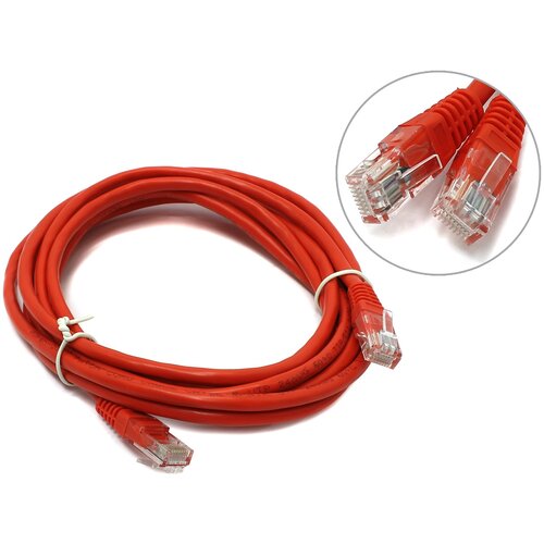 Патч-корд UTP CAT5e Exegate EX258679RUS RJ-45 кабель 3 метра - красный