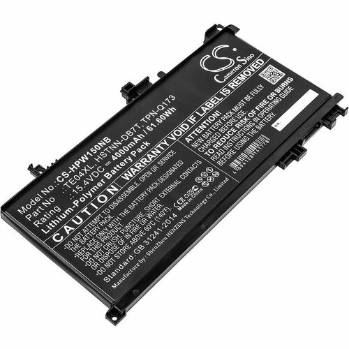 Аккумуляторная батарея CameronSino для ноутбука HP HSTNN-DB7T 15.4V (4000mAh)