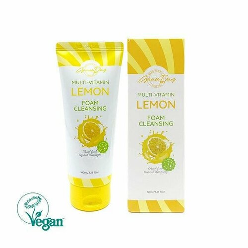 Grace Day Пенка для умывания с экстрактом лимона multi-vitamin lemon foam cleanser, 100 мл