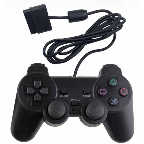 Проводной геймпад джойстик MyPads для Sony Playstation 2 Doubleshock черный