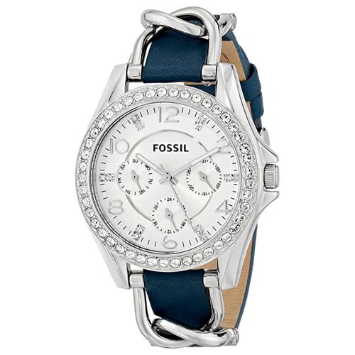 Наручные часы FOSSIL, белый, серебряный