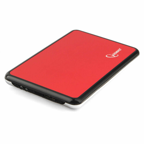 Корпус для HDD/SSD  Gembird EE2-U3S-61, красный/серебристый