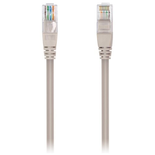 Патчкорд Smartbuy UTP кат.5е RJ-45 вилка - RJ-45 вилка, 5 м, серый