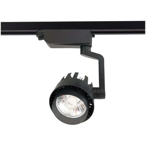 Трековый однофазный светодиодный светильник GL6107 BK черный LED 10W 4200K 24