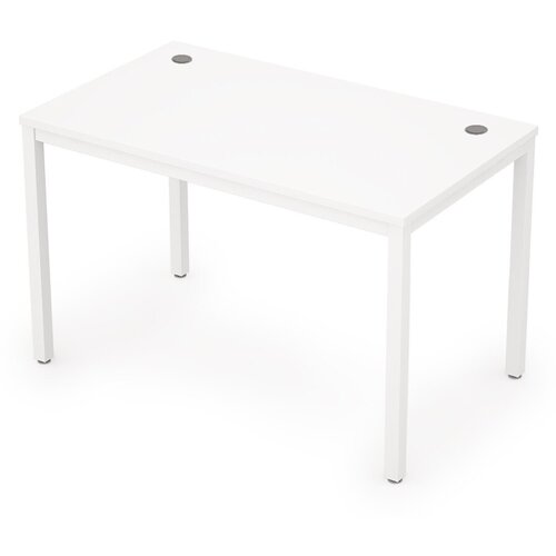 Стол прямой письменный на металлокаркасе (сечение опоры 40*40) AVANCE ALSAV 6М.064 Белый/белый 1600х600х750