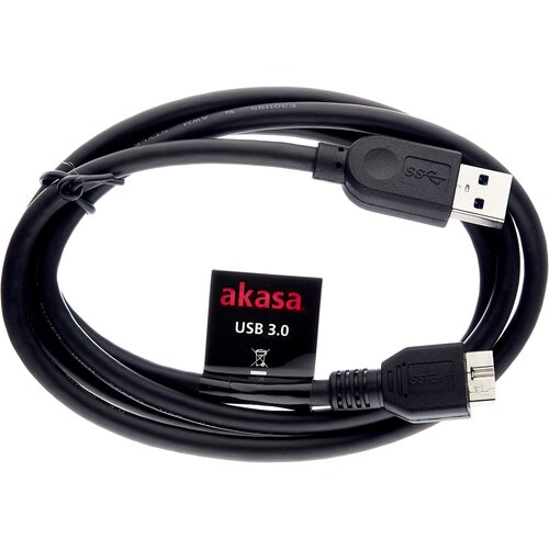 Аксессуар Akasa USB 3.0 USB Type A - Micro-B 1.0m Black AK-CBUB04-10BK